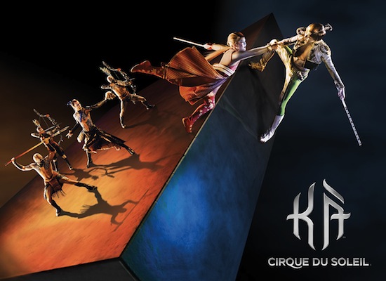 Le spectacle Ka du cirque du soleil